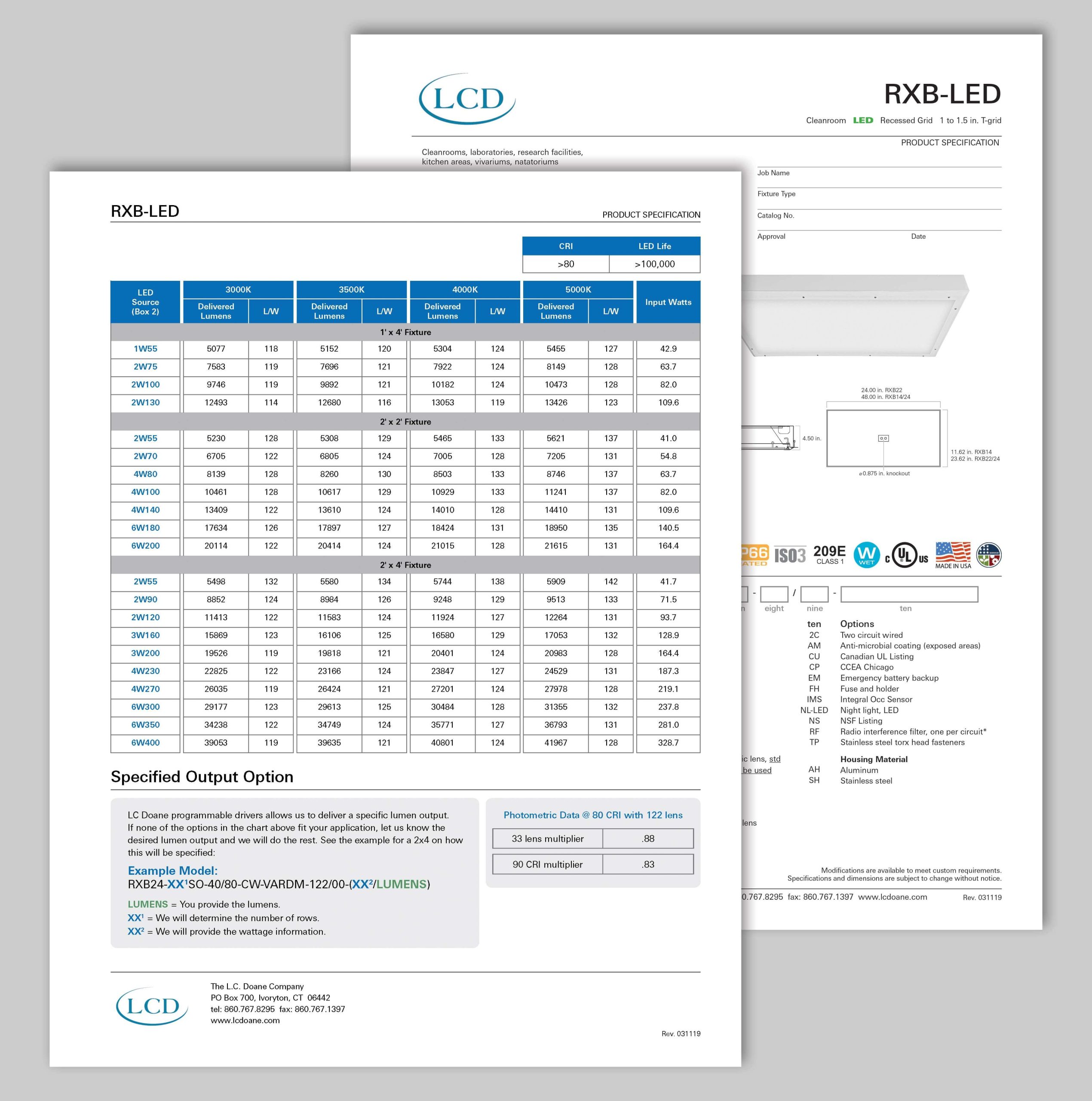 Cut Sheet Upgrade - The L.C. Doane Company
